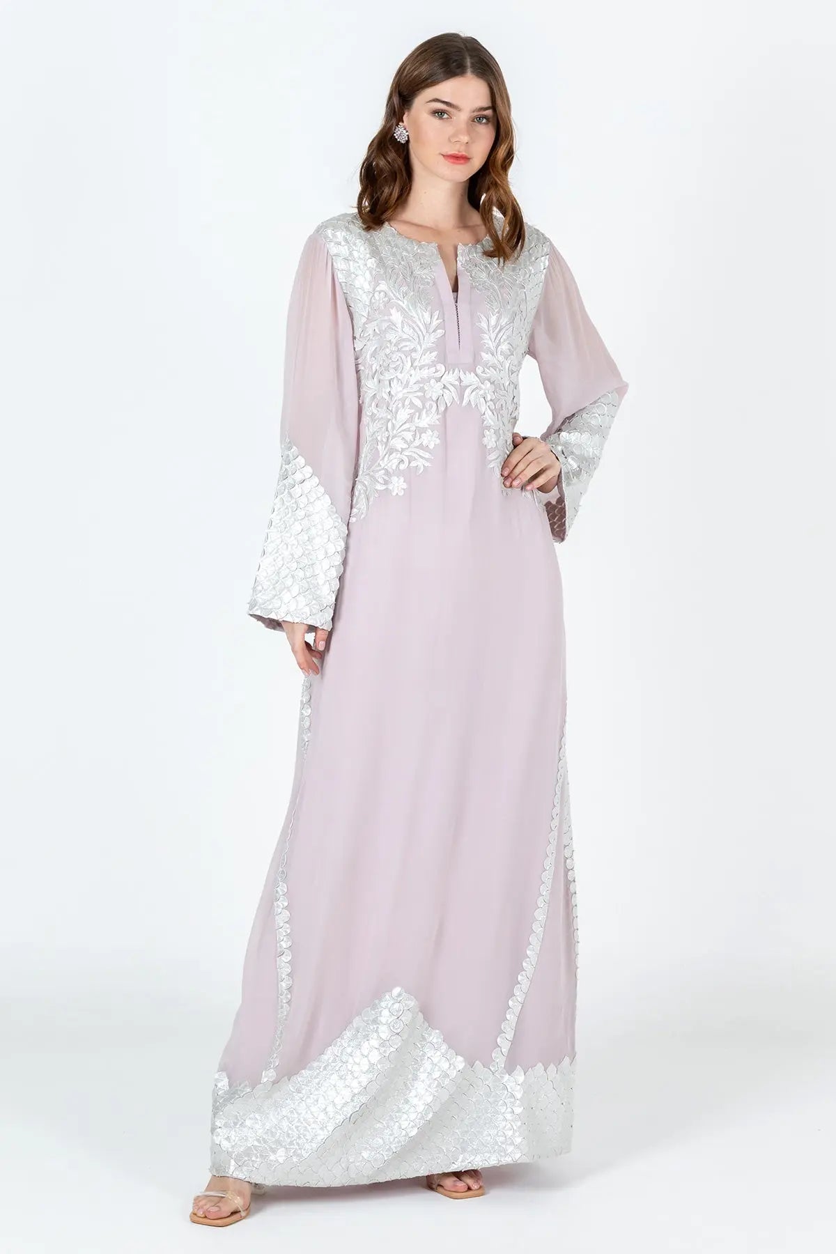 Josephine-A - Grey Silver - Shaira Fashions Women's dresses Riyadh